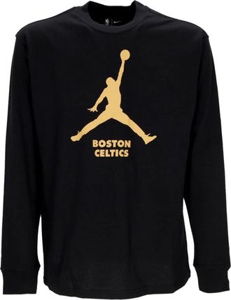 Nike Jordan Boston Celtics Langarmshirt - - Sport - Herren - Schwarzk - XS