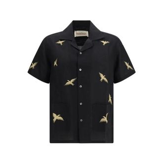 Baziszt Baziszt - Columbus Shirt - Homme - Chemises - Noir - Taille: L