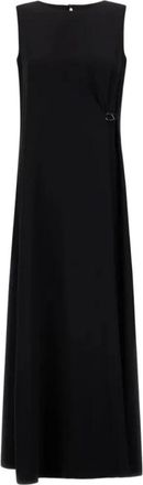 Herno Femme, Robes, Blanc, Taille: 38 FR Robe en diagonale fluide