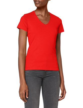 Stedman Apparel Damen Regular Fit T-Shirt Classic-T V-neck/ST2700, Rot - Scarlet Red, Gr. 44 (Herstellergr&ouml;&szlig;e: XXL)