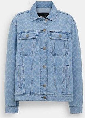 Coach Charakteristische Denimjacke
