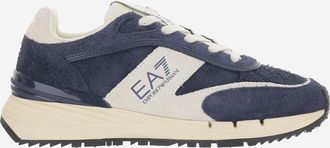 Emporio Armani Baskets Ea7 en cuir avec logo