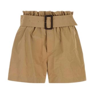 Saint Laurent Paperbag-Bermuda-Shorts - - Shorts - Damen - Beige - M