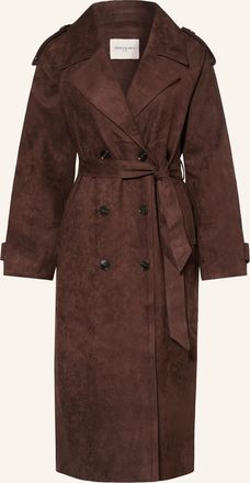 Grace & Mila Grace & Mila Trenchcoat Astrid In Lederoptik braun