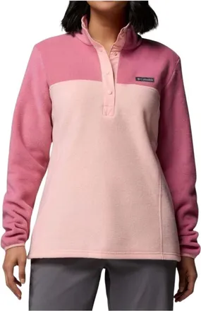 Columbia Femme, Sport, Rose, Taille: 38 FR Benton Springs Half Snap Pullover Fleece II