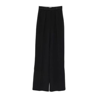 Elisabetta Franchi Femme, Pantalons, Noir, Taille: 38 FR Wide Pantalons