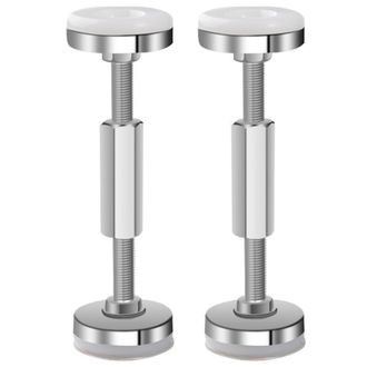 Cabilock NUOBESTY 2 St&uuml;ck Verstellbare Edelstahl Wandstabilisatoren mit Anti Schwapp Funktion rutschfeste Nachttischbefestigungen f&uuml;r Bettrahmen Sofas und Haus