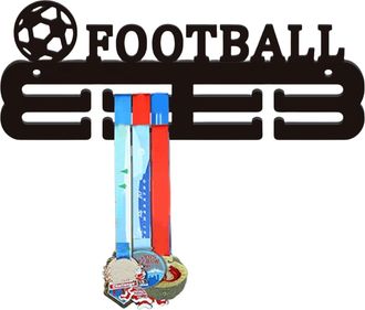 Generic Ausstellungsregal F&uuml;r Troph&auml;en - Wandmontiert Halter Mit Haken Und Klebepad,Wettkampf Ausstellung,F&uuml;r L&auml;ufer Fu&szlig;ball Baseball Gymnastik Medaillen Und 
