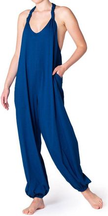Panasiam Relaxhose Sommer Overall Urban Jumpsuit aus 100% Baumwolle loose fit Hosenanzug Latzhose Einteiler &auml;rmellose Schlupfhose mit Taschen und weitem Bein