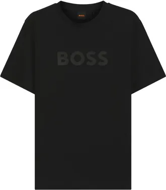 HUGO BOSS Regular-fit Cotton T-shirt With Modern Logo