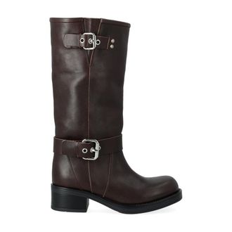 Max Mara Femme, Chaussures, Brun, Taille: 39 EU Wkaaddobbo Biker Boot