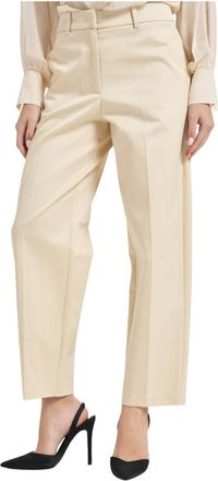 Patrizia Pepe Femme, Pantalons, Beige, Taille: 40 FR Straight Pantalons