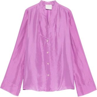 Forte_Forte Femme, Blouses et Chemises, Violet, Taille: 42 FR My Shirt Burlesque