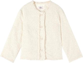 Oltre Femme, Vestes, Blanc, Taille: 36 FR Veste Courte &agrave; Sequins