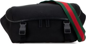 Gucci Bauchtaschen - Techno Canvas Web Belt Bag - Gr. ONE SIZE - in Schwarz - für Damen