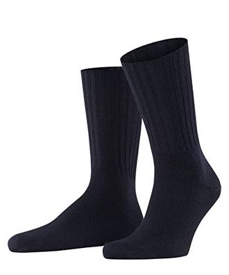 Falke Nelson M So laine unies 1 paire, Chaussettes Homme, Bleu Dark Navy 6370, 39-42