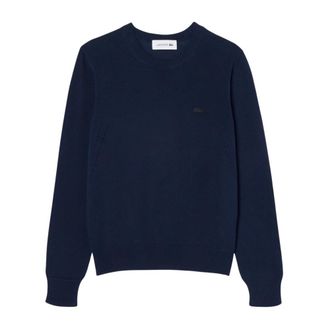 Lacoste 3D Strick Pullover mit Rundhalsausschnitt - - Knitwear - Damen - Blau - M