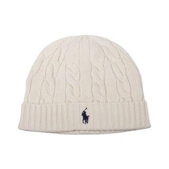Ralph Lauren M&uuml;tze aus Woll-Kaschmir-Gemisch im Zopfmuster - - Accessories - Herren - Beige - ONE SIZE