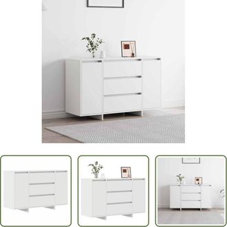 vidaXL Schubladen - Sideboard mit Schubladen Wei&szlig; 120 x 41 x 75 cm Holzwerkstoff