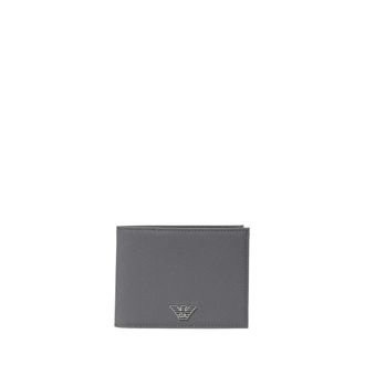 Emporio Armani Portefeuille bi-pli - Homme - Accessoires - Gris - Taille: ONE Size