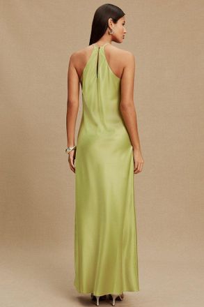 Next Satinkleid Brautjungfern-Maxikleid aus Satin mit Neckholder (1-tlg)