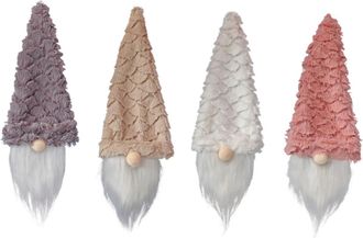 Cabilock Weinflaschenh&uuml;llen Weihnachtswichtel PVC Stoff 4 St&uuml;ck Partydeko Flaschenkappen Weihnachtsflaschen&uuml;berzug