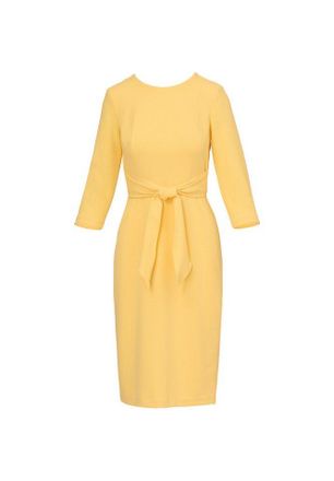 Adrianna Papell Abendkleid Knit Crepe Tie Waist Sheath Edel, schlicht, zeitlose Eleganz