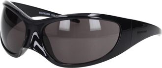 Balenciaga Hommes Lunettes de soleil en nylon noir