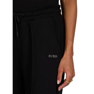 Guess Pantalon de surv&ecirc;tement pliss&eacute; en coton m&eacute;lang&eacute;