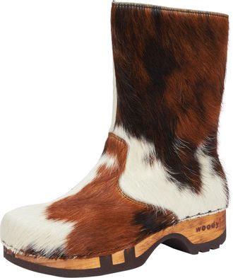 Woody Woody Damen Rose Halblange Stiefel, Natur Fell, 38 EU