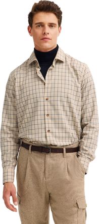 Bugatti Herren Freizeithemd Langarm 9150-88951D Modern Fit, Kent-Kragen, kariert, weicher Materialmix