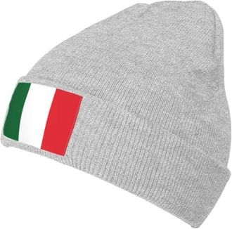 Generic Drapeau Italien Femme Homme Skull Cap Coupe-Vent Bonnets Hiver Souple Bonnet De Trawler pour Toutes Les Saisons Cyclisme Ski