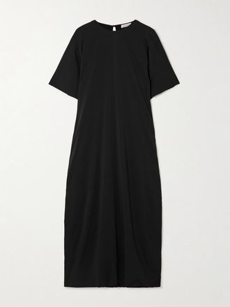 St.Agni Maxikleid Aus Crêpe De Chine - Schwarz