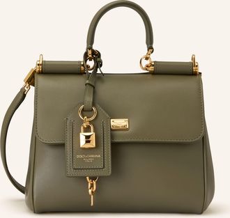 Dolce & Gabbana Handtasche My Sicily Plong&eacute; gruen