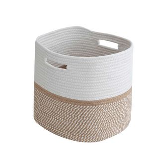 Generic Aufbewahrungskorb Korb Baumwollseil Geflochten, K&ouml;rbchen Wickeltisch Organizer Korb, Stapelbare Speicher Storage Basket, Aufbewahrung K&ouml;rbe f&uuml;r Kinder