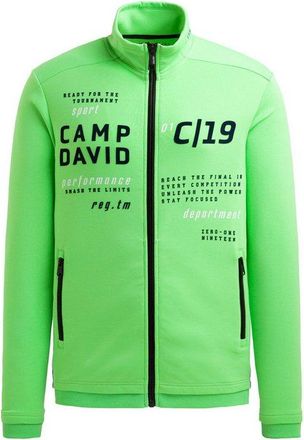 Camp David Sweatjacke mit Rei&szlig;verschlusstaschen