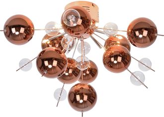 Näve home24 Deckenleuchte Explosion Ø 57cm Kupfer Hauptmaterial: Stahl, lackiert & poliert Sekundärmaterial: Glas G4