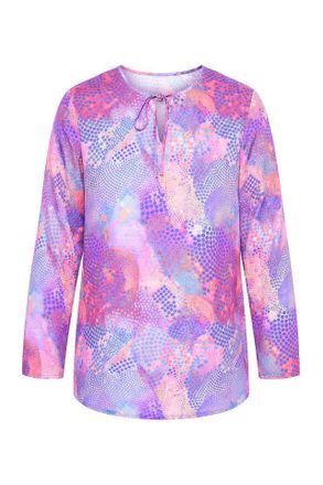 Angel Of Style Longbluse Tunika A-Linie bunter Druck Langarm