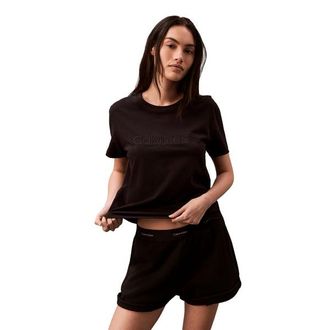 Calvin Klein Pyjama-Oberteil in Schwarz