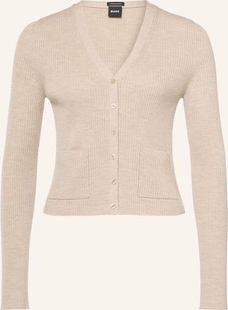 HUGO BOSS Strickjacke Feryn beige
