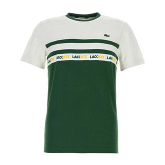 Lacoste Zweifarbiger Polyester-T-Shirt - - Tops - Herren - Mehrfarbig - XS