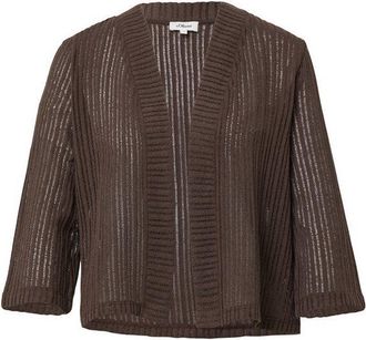 s.Oliver Cardigan Indoor-Jacke Sommerlicher Cardigan im Relaxed Fit mit 3/4-&Auml;rmeln