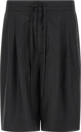 Fear of God Homme, Shorts, Noir, Taille: M Striped Wool Baggy Shorts