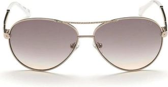 Guess Femme, Accessoires, Rose, Taille: 60 MM Lunettes de soleil Aviateur