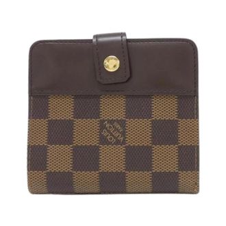 Louis Vuitton Pre-owned Damier Compact Zip Short Wallet - - Pre-owned - Damen - Braun - ONE SIZE