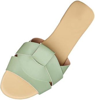 Generic Pantoufles Femmes Pantoufles de bain Europe et &Eacute;tats-Unis Commerce ext&eacute;rieur Grande Taille Femmes Chaussures Plates Pantoufles Quotidien Mod&egrave;les Plats