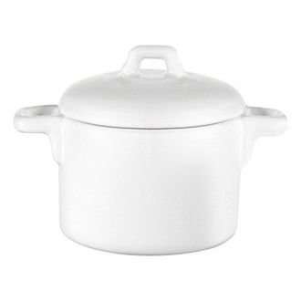 ASA Selection ASA 25573036 Kokotte, Keramik, wei&szlig;, 12 x 8.5 x 7.5 cm