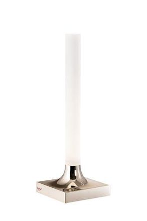 Kartell Goodnight, Lampe de table &agrave; batterie, Avec variateur de lumi&egrave;re, H 29 cm, Cuivre brillant