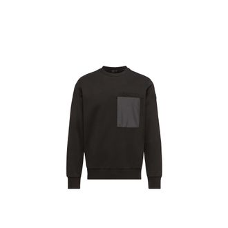 Moncler Moncler Cotton Logo Sweatshirt, Men, Black, Size: 3xl