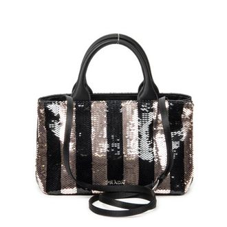 Prada Crossbody Bags - Mini Sequin Canapa Tote - Gr. unisize - in Rosa - f&uuml;r Damen